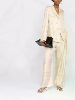 TOTEME Monogram Silk Pyjama Trousers