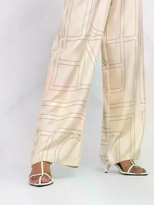 TOTEME Monogram Silk Pyjama Trousers