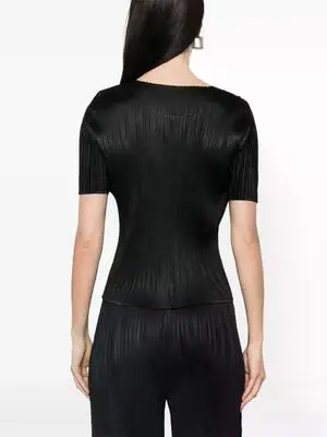 Issey Miyake Plissé-effect T-shirt
