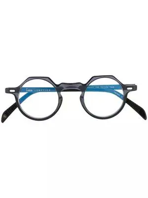 LESCA Yoga Gb Nero Sunglasses - Black