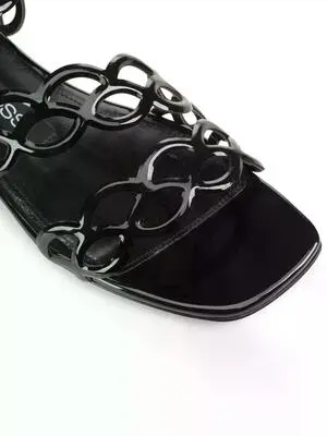 SERGIO ROSSI Sr Mermaid Leather Sandals