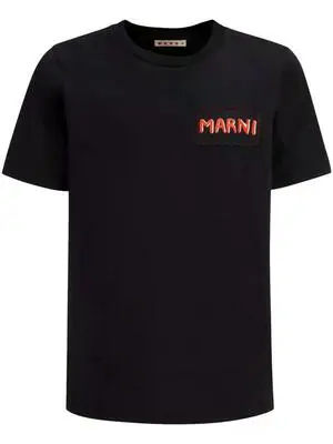 Marni Logo-appliqué Cotton T-shirt