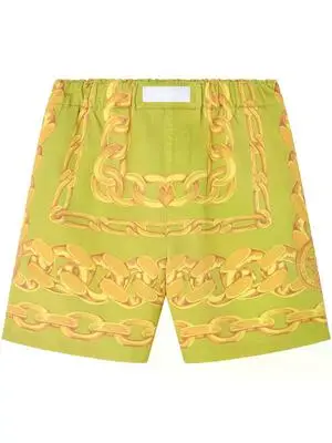 Versace Printed Shorts - Green