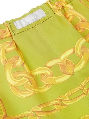 Versace Printed Shorts - Green