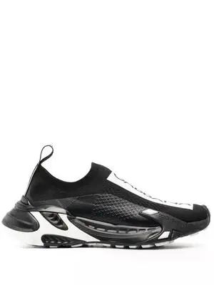 Dolce & Gabbana Logo-print Panelled Sneakers - Black