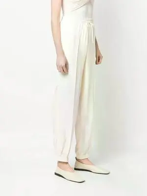 JIL SANDER Elasticated Drawstring Trousers - Neutrals