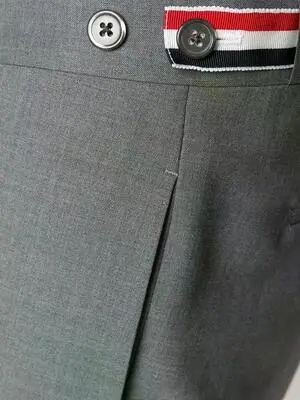 Thom Browne 4-bar Plain Weave Suiting Shorts - Grey