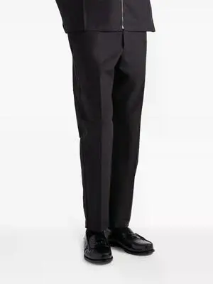 Prada Triangle Logo Cotton Trousers