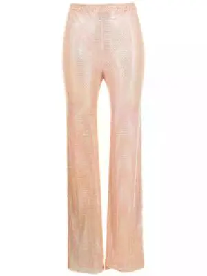 SANTA BRANDS Rhinestone-embellished Straight Trousers - Neutrals