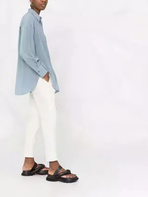 Brunello Cucinelli High-waisted Cropped Trousers