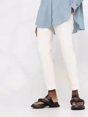 Brunello Cucinelli High-waisted Cropped Trousers