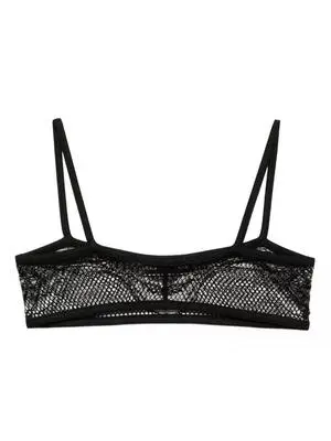Christopher Esber Lace Bralette - Black