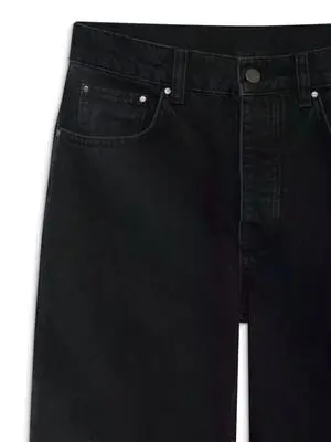 ANINE BING Hugh Logo-patch Wide-leg Jeans