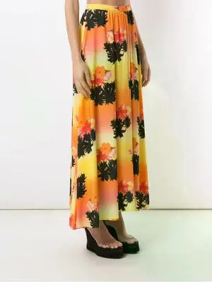AMIR SLAMA Printed Long Skirt
