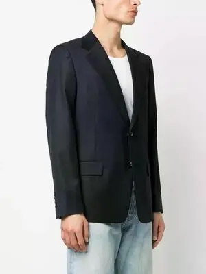 LANVIN Single-breasted Button-fastening Blazer - Blue