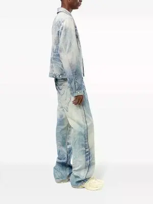 Camper Swirl-print Denim Jacket - Blue
