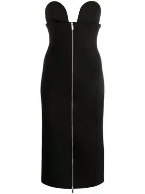 Off-white Zip Up Cocktail Dresses