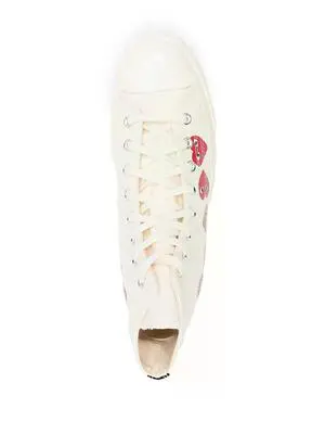 CONVERSE X COMME DES GARONS PLAY Chuck 70 Hi Multi Hearts Sneakers