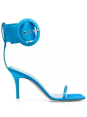 Attico Open-toe Buckle-detail Sandals - Blue