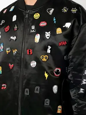 HACULLA. Decorative Pin-detail Bomber Jacket