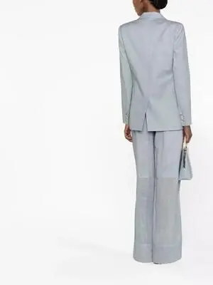 JOSEPH Single-breasted Cotton-linen Blend Blazer
