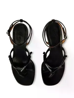 Off-White Mid Heel Sandals