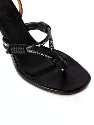 Off-White Mid Heel Sandals