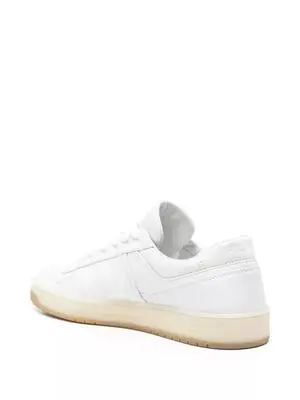Prada Downtown Leather Sneakers - White