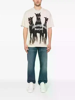 REPRESENT Thoroughbred Cotton T-shirt - Neutrals
