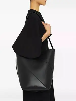 JIL SANDER Medium Leather Tote Bag