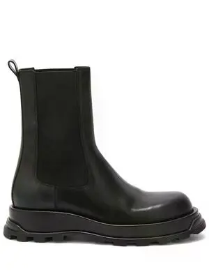 JIL SANDER Leather Ankle Boots