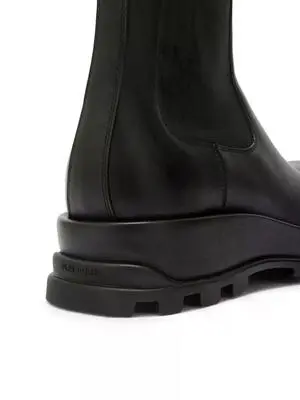 JIL SANDER Leather Ankle Boots