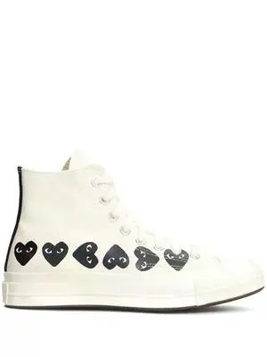 CONVERSE X COMME DES GARONS PLAY Chuck 70 Multi-heart High Top Sneakers