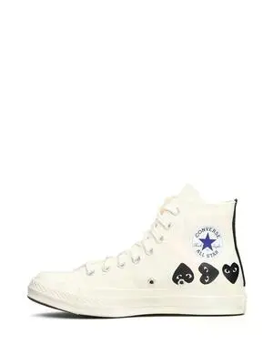 CONVERSE X COMME DES GARONS PLAY Chuck 70 Multi-heart High Top Sneakers