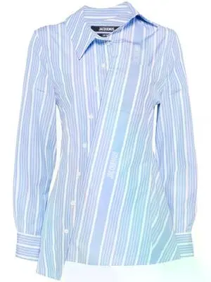 Jacquemus Pablo Pinstripe Shirt - Blue