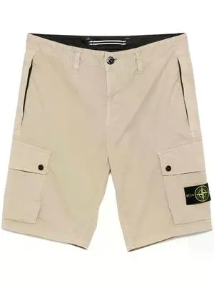 Stone Island Compass-badge Shorts - Neutrals