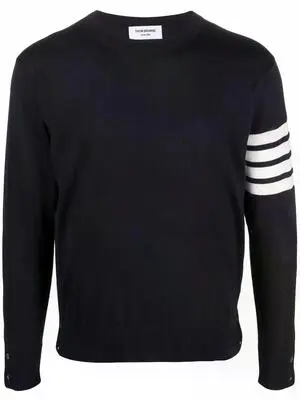 Thom Browne 4-bar Knitted Jumper - Blue