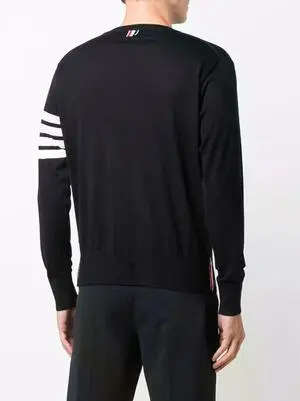 Thom Browne 4-bar Knitted Jumper - Blue