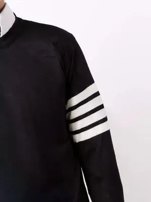 Thom Browne 4-bar Knitted Jumper - Blue