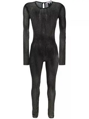 Patrizia Pepe Crystal-embellished Jumpsuit - Black