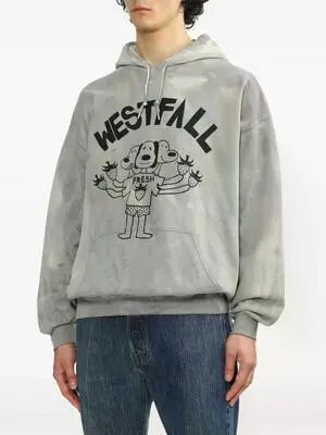 WESTFALL Hooded Cotton-blend Sweatshirt
