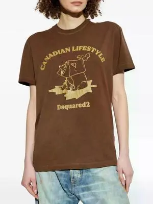 Dsquared2 Cotton T-shirt - Brown