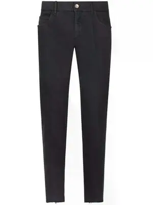 Dolce & Gabbana Pressed-crease Slim-cut Jeans - Blue