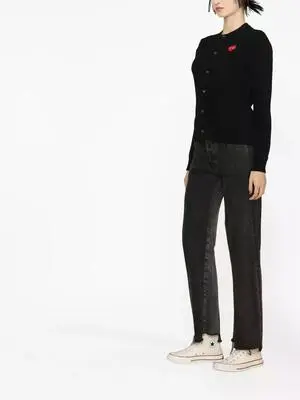 Play Comme Des Garcon Logo-patch Cardigan