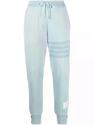 Thom Browne 4-bar Stripe Cotton Track Pants - Blue