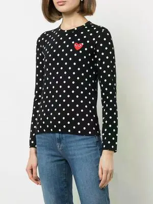 Play Comme Des Garcon Polka Dot T-shirt