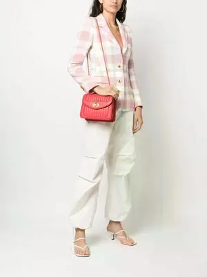 DELAGE Mini Ginette Shoulder Bag - Red