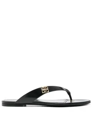 Givenchy 4g Liquid Flat Sandals - Black