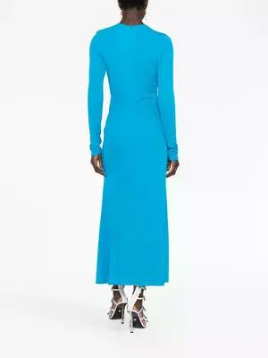Givenchy Long-sleeve Draped Maxi Dress