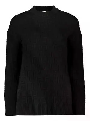 Fendi Ff-motif Sweater - Black